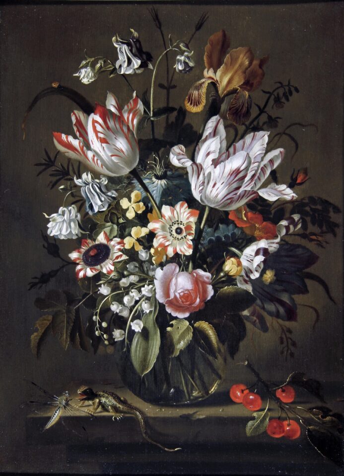 Jacob Marrel still life - Old master painting for sale - Flowers in vase