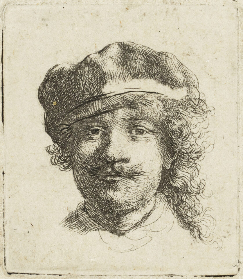 Rembrandt Van Rijn Self Portrait Wearing A Soft Cap 1634 Buy Etching