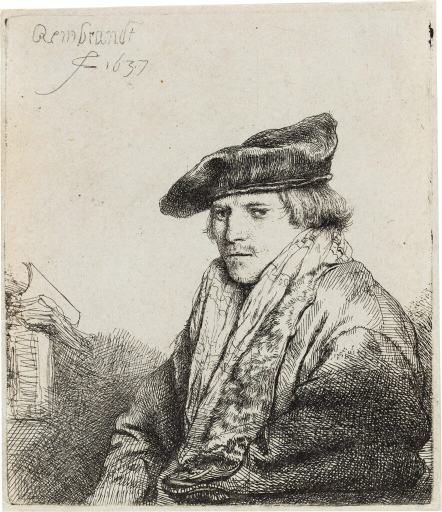 Rembrandt van Rijn Young Man in a Velvet Cap 1637