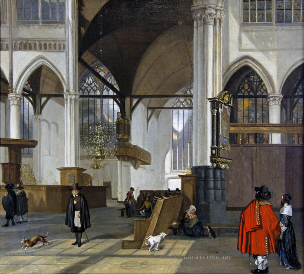 Emanuel de Witte Old Master painting for sale Interior of the Oude Kerk ...