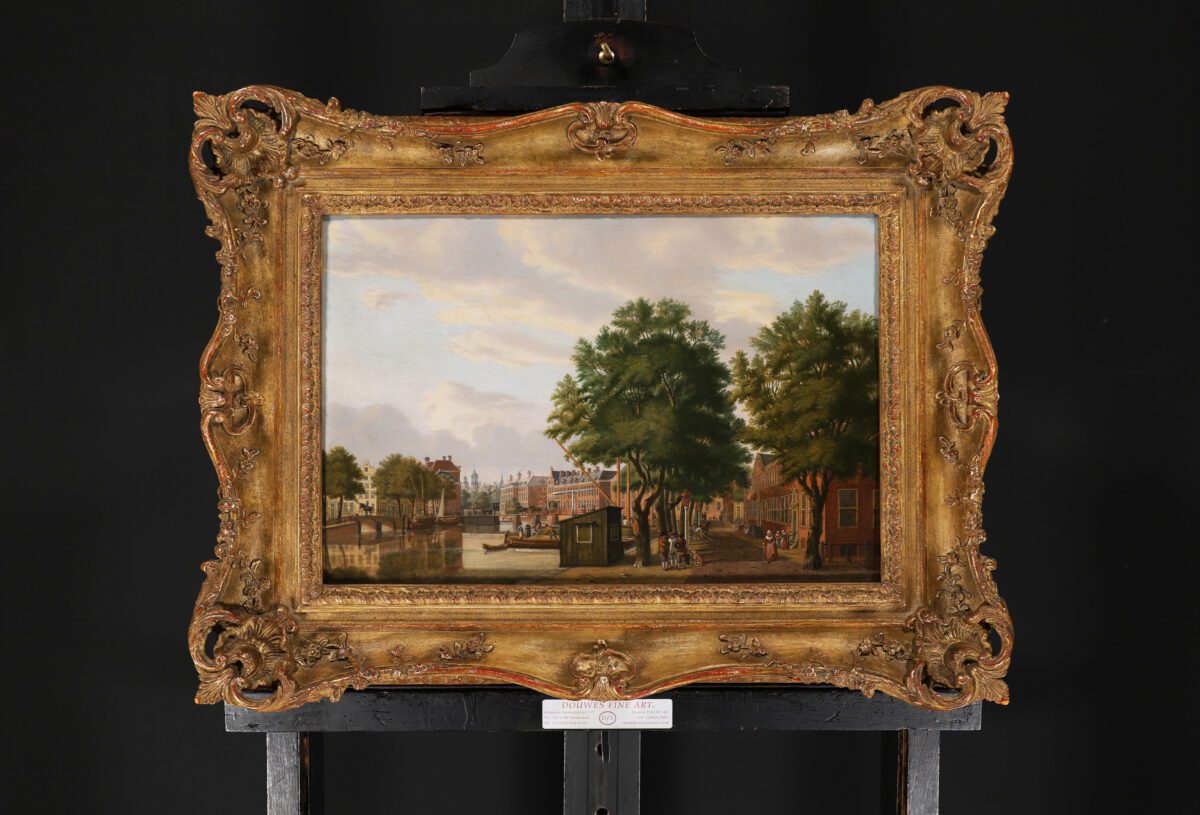 Jan de Beijer - painting for sale - View of the Amstel in Amsterdam