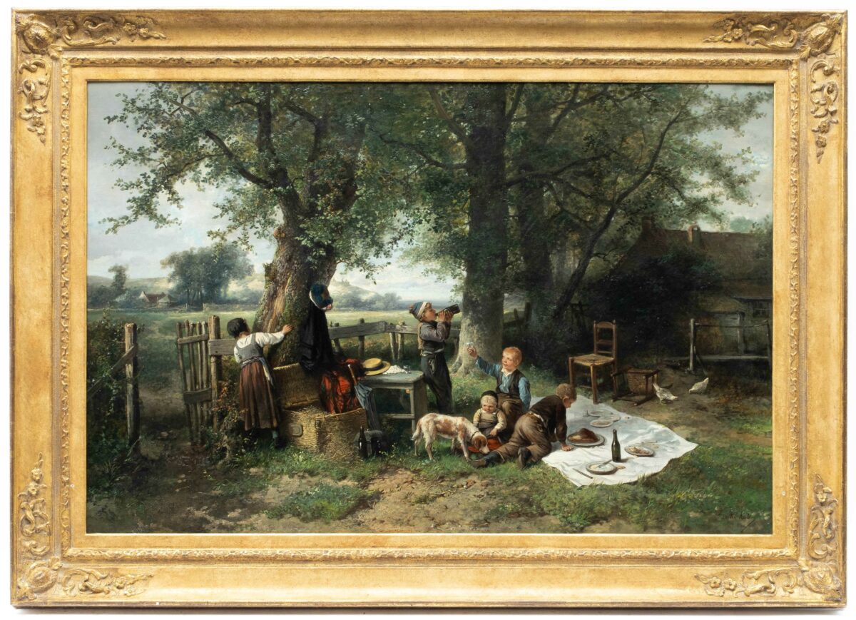 Marie ten Kate schilderij te koop painting - The children's picnic