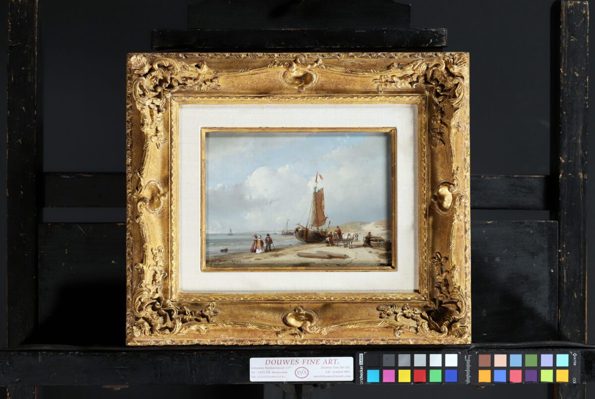 Andreas Schelfhout schilderij te koop / painting for sale Beach 1853